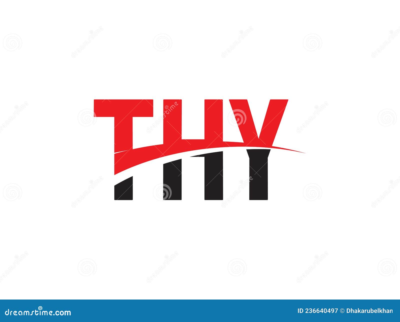 THY Letter Initial Logo Design Vector Illustration Stock Vector ...