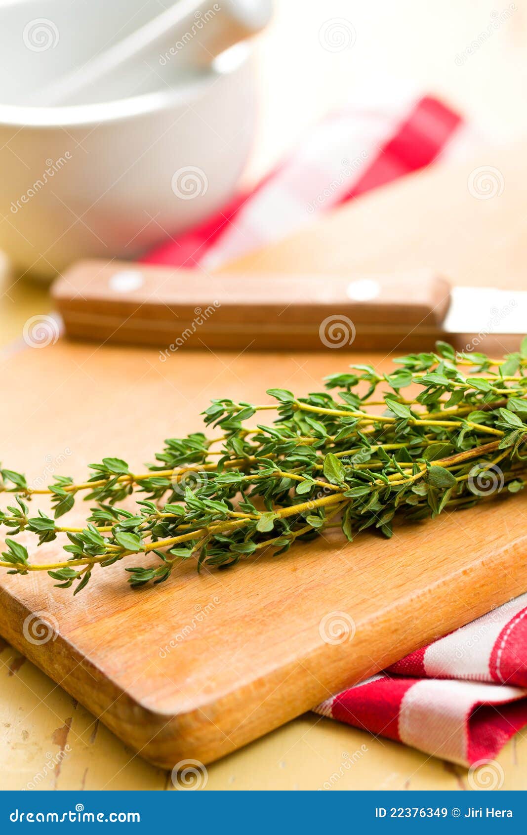 Thyme herb stock image. Image of condiment, macro, culinary - 22376349