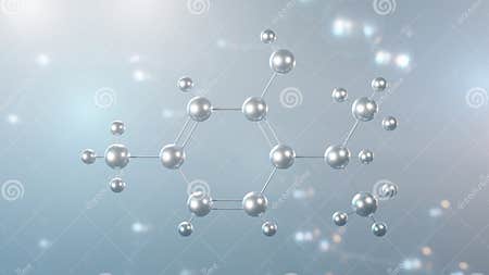 Thymol Molecular Structure, 3d Model Molecule, 2-isopropyl-5 ...