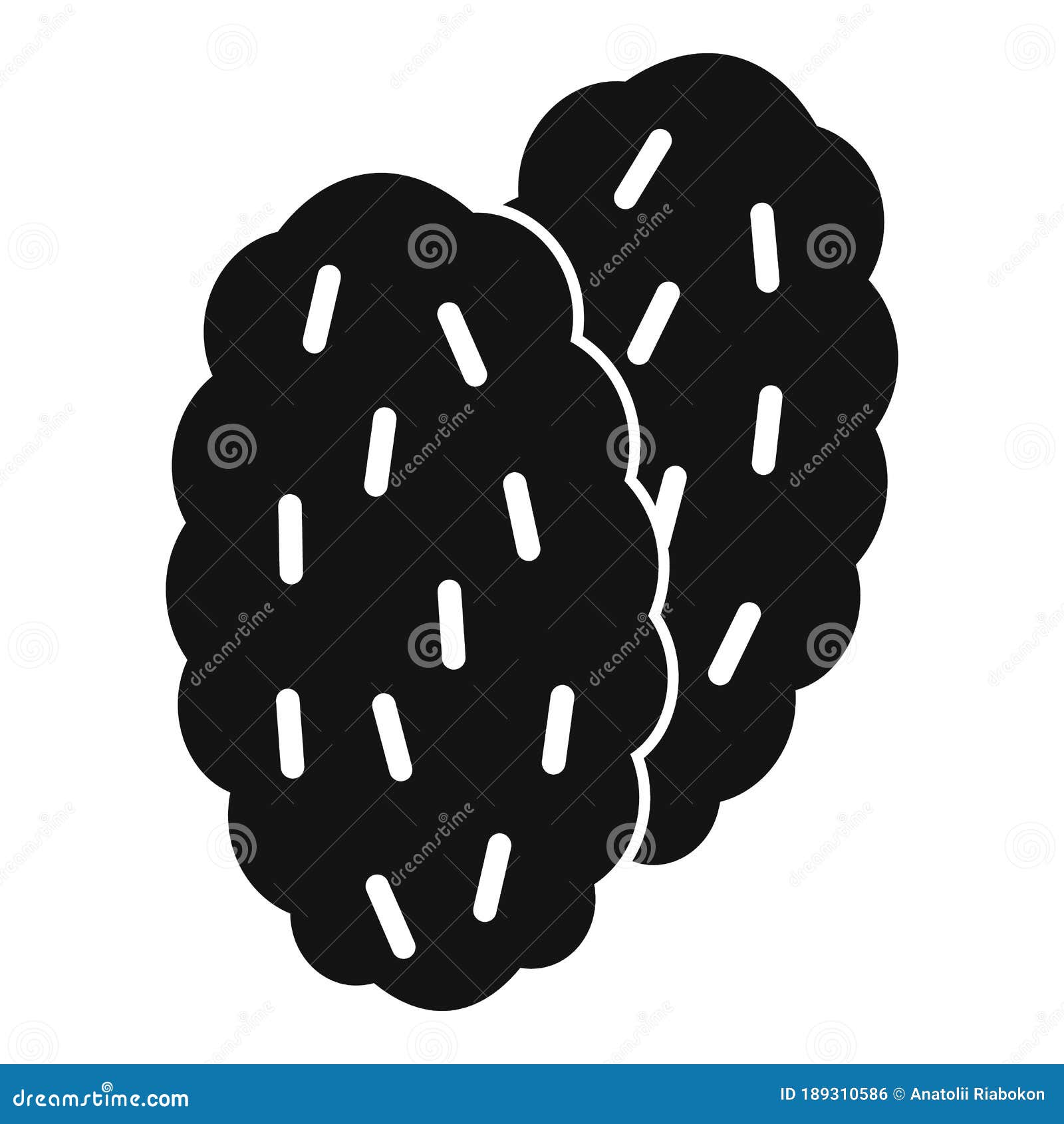 Thymus icon, simple style stock vector. Illustration of lymphatic ...