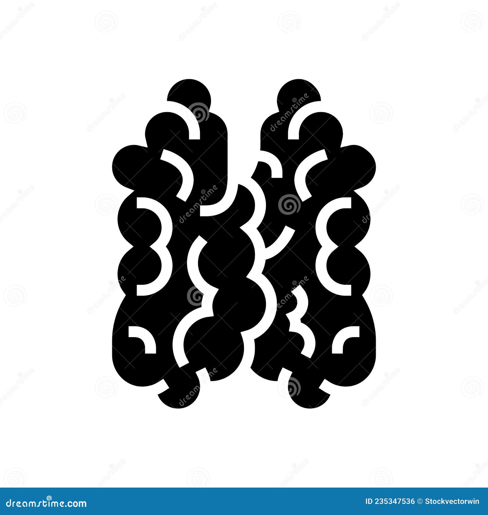Thymus of Immune System Glyph Icon Vector Illustration Stock Vector ...