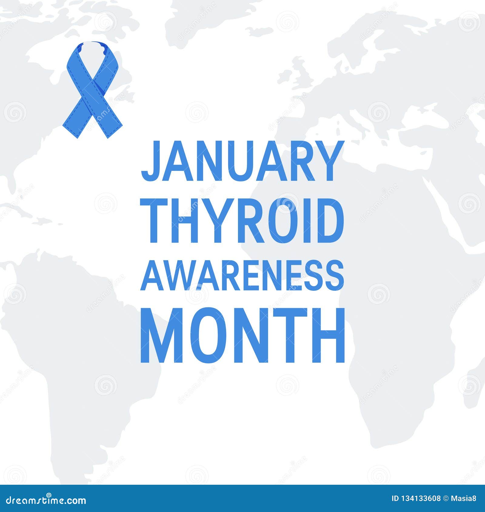 Thyroid Awareness Month Vector Concept Stock Vector - Illustration of ...