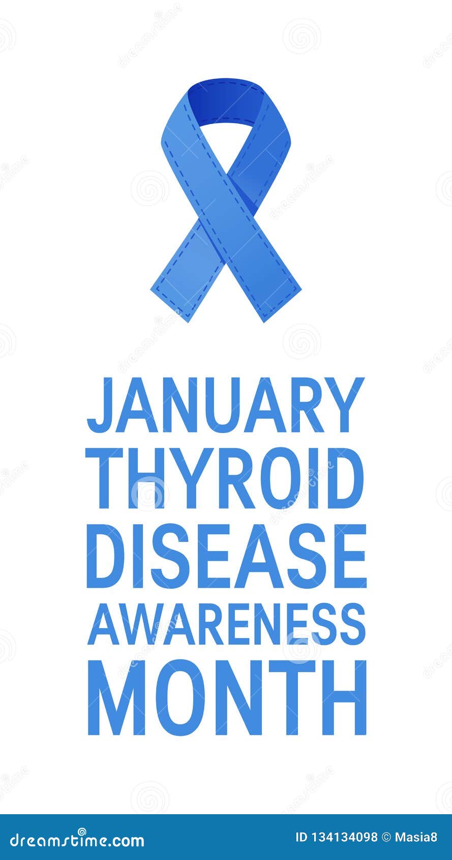 Thyroid Awareness Month Vector Concept Stock Vector - Illustration of ...