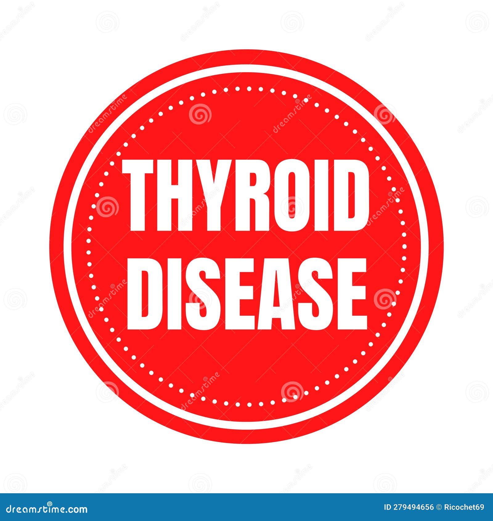 Thyroid Disease Symbol Icon Stock Illustration - Illustration of ...