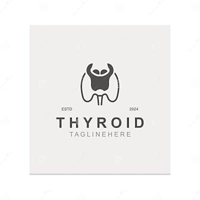Thyroid Gland Human Endocrine System Structure Logo Thyroid Care Simple ...