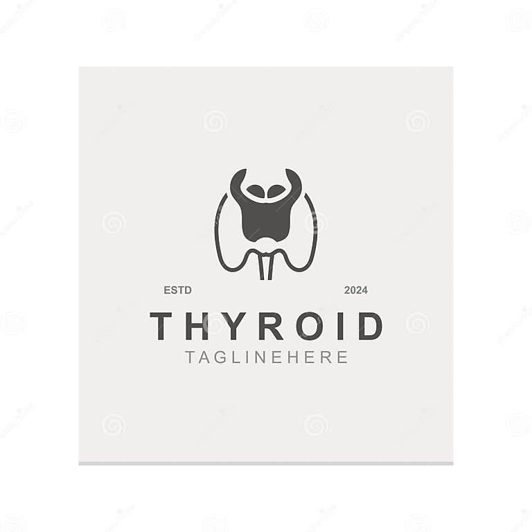 Thyroid Gland Human Endocrine System Structure Logo Thyroid Care Simple ...