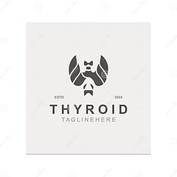 Thyroid Gland Human Endocrine System Structure Logo Thyroid Care Simple ...
