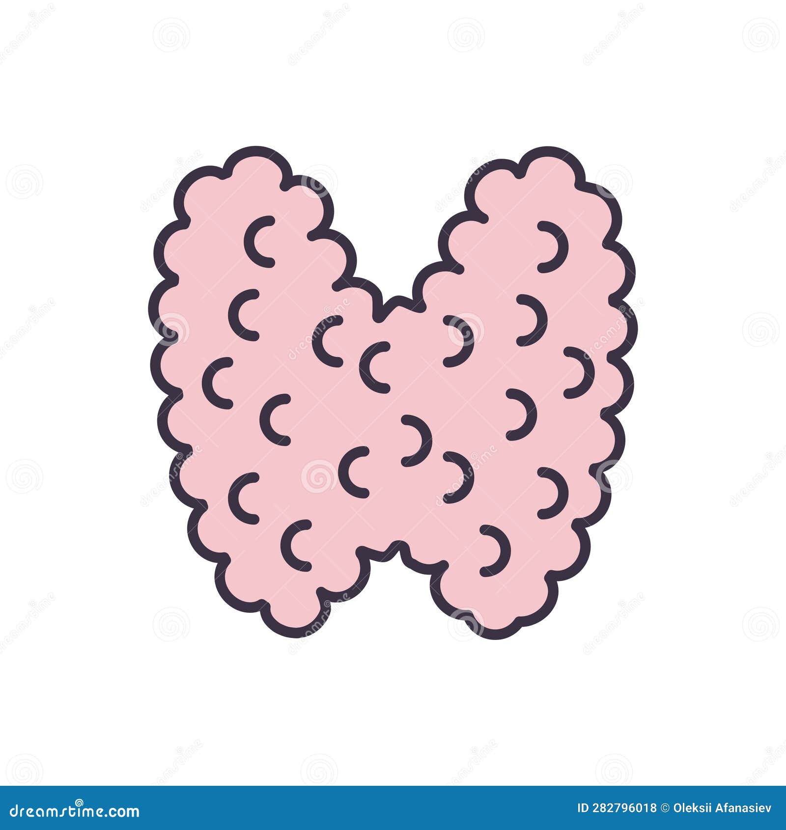 Thyroid Vector Line Icons stock vector. Illustration of white - 282796018