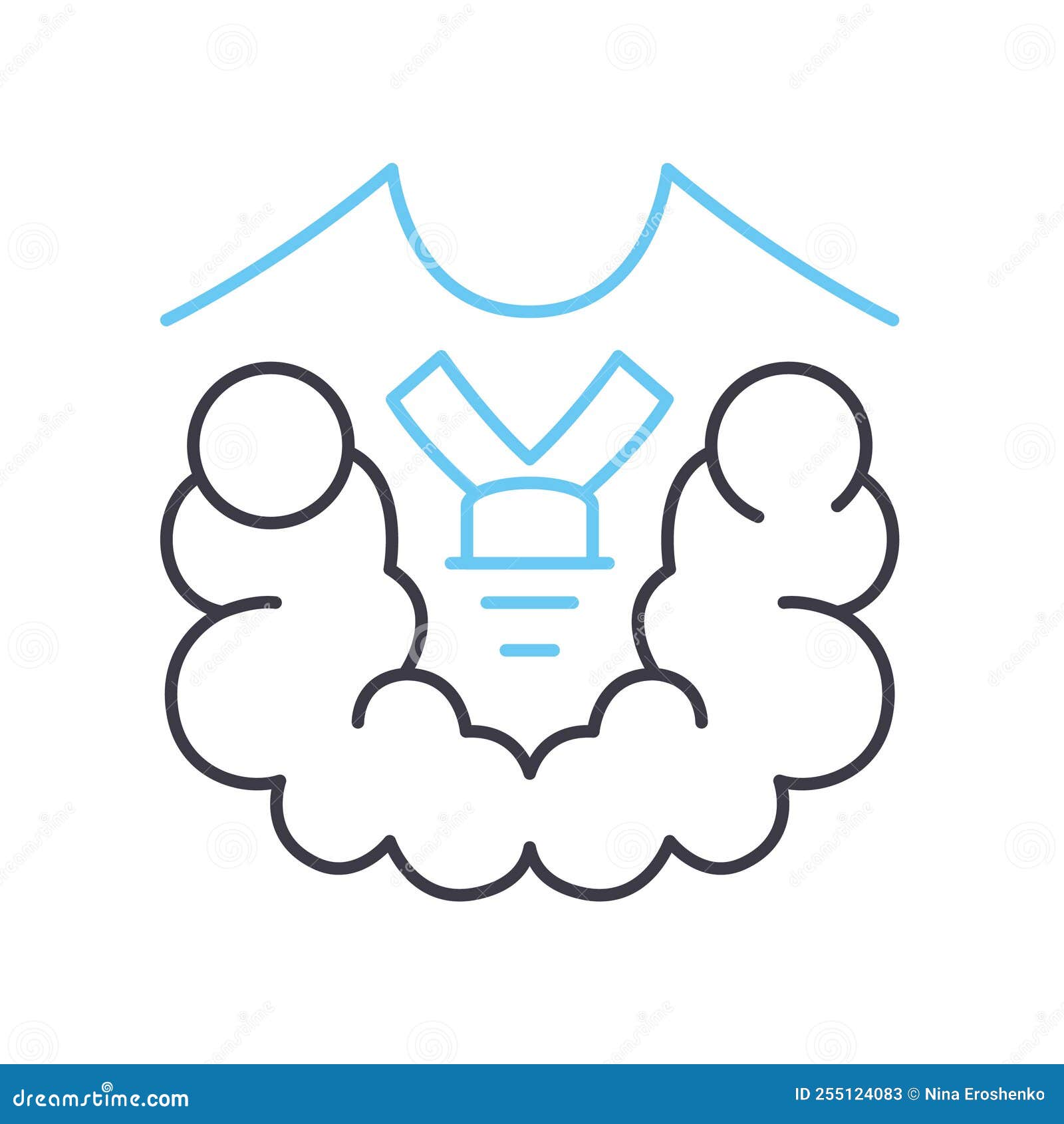 Thyroid Screening Test Line Icon, Outline Symbol, Vector Illustration ...
