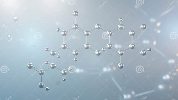 Thyroxine Molecular Structure, 3d Model Molecule, Thyroid Hormone T4 ...