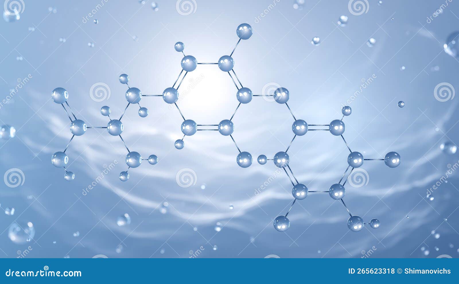 Thyroxine T4 Molecular Structure, 3d Model Molecule, Thyroid Hormone ...
