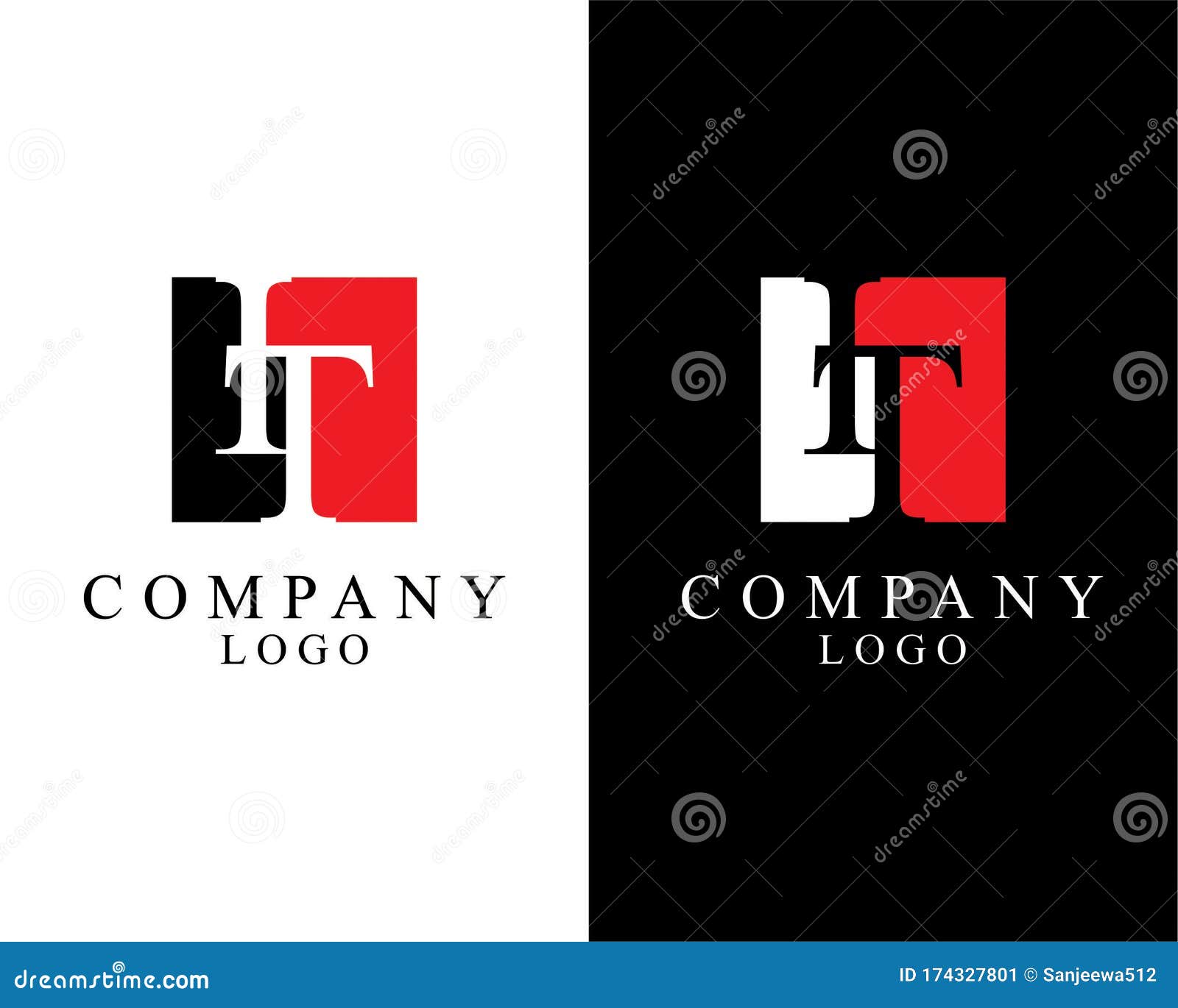 It, Ti Letters Logo Design Template Vector Royalty-Free Stock Photo ...