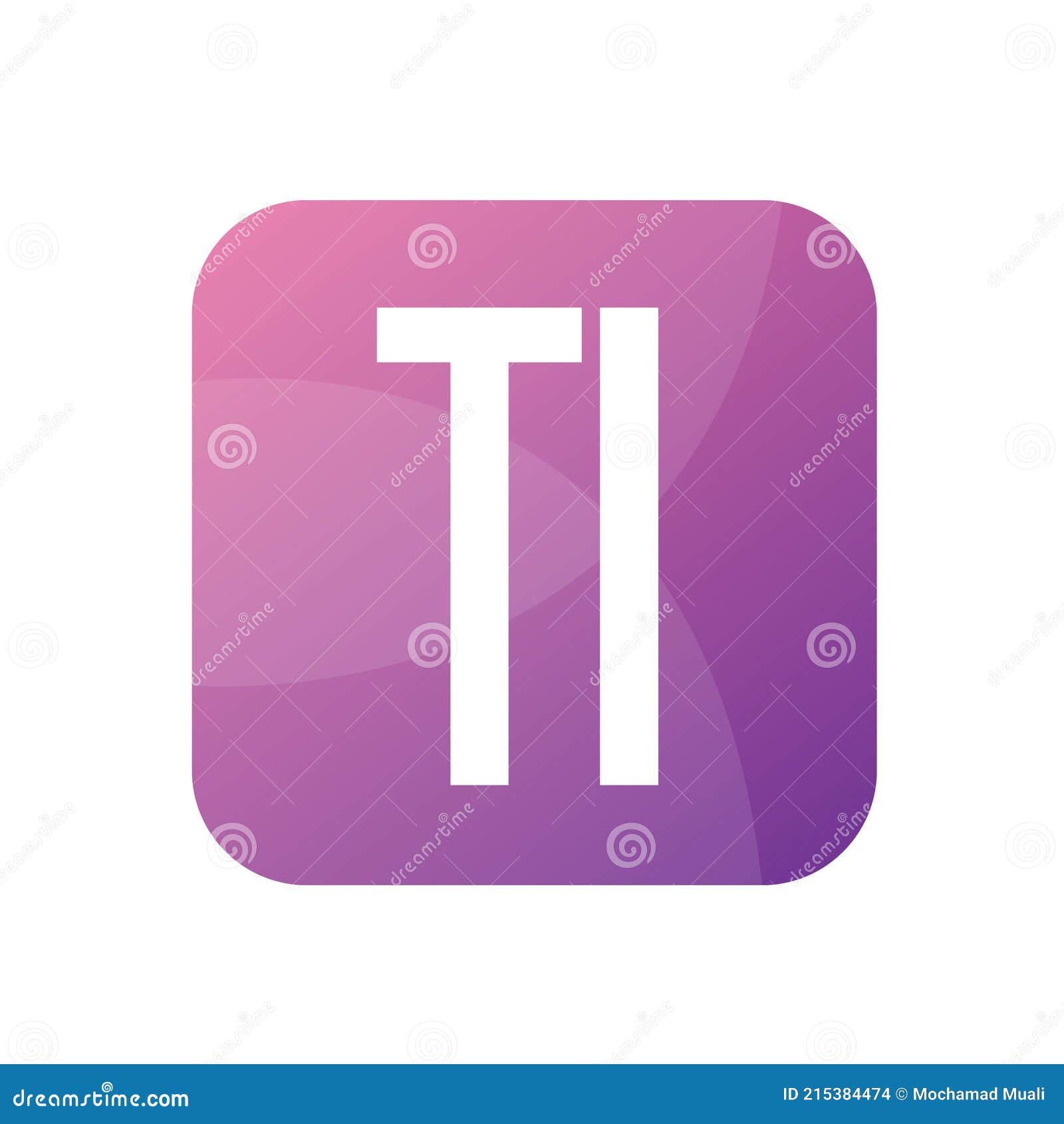 TI Letter Logo Design with Simple Style Stock Vector - Illustration of ...