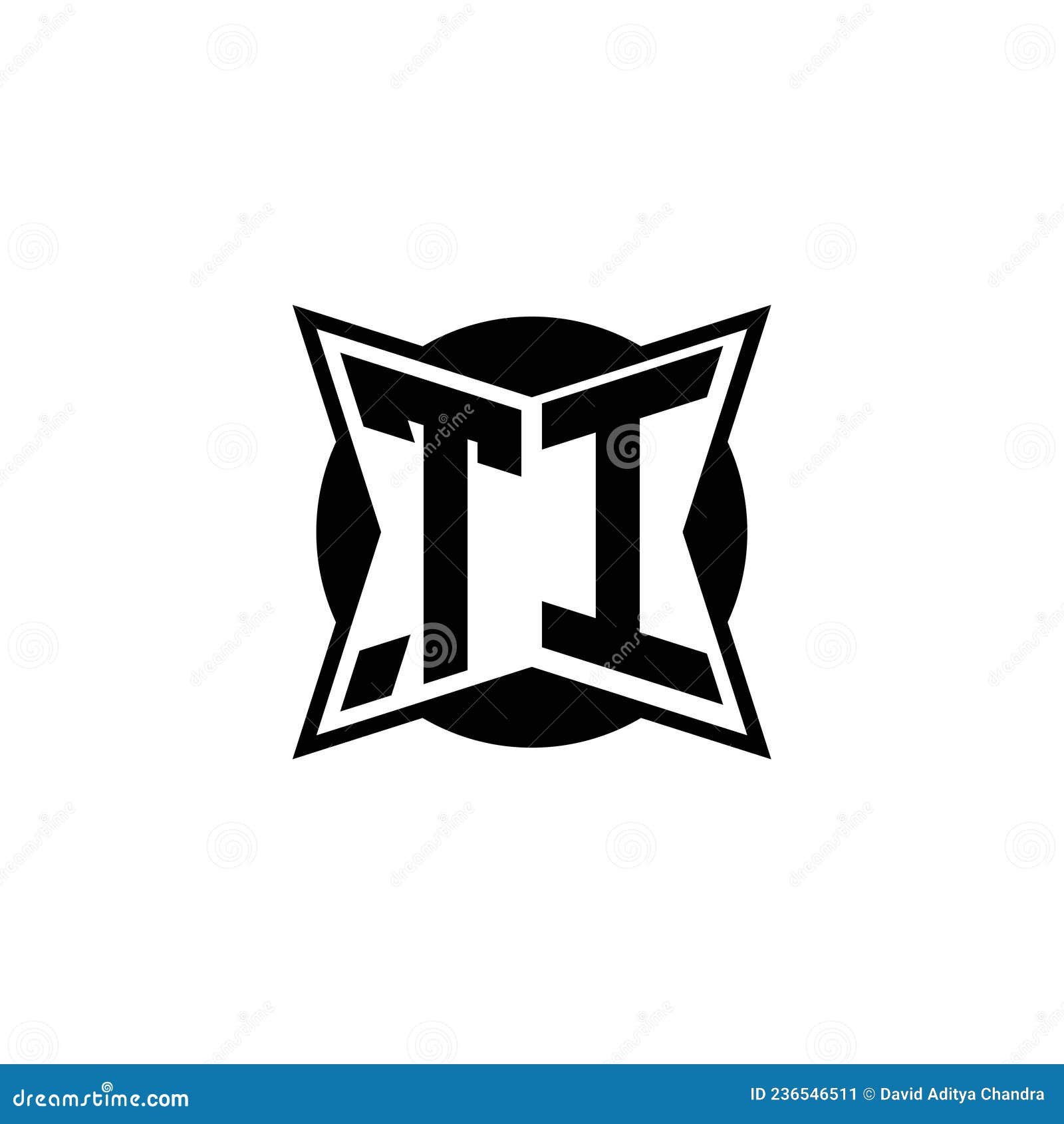 TI Logo Monogram Geometric Modern Design Stock Vector - Illustration of ...