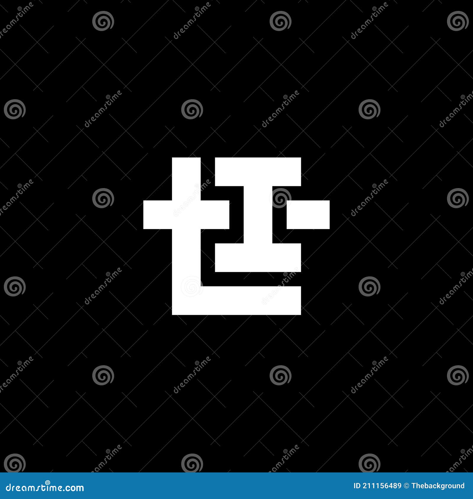 TI or T1 - Vector Design Element or Icon. Monogram or Logotype. T and I ...