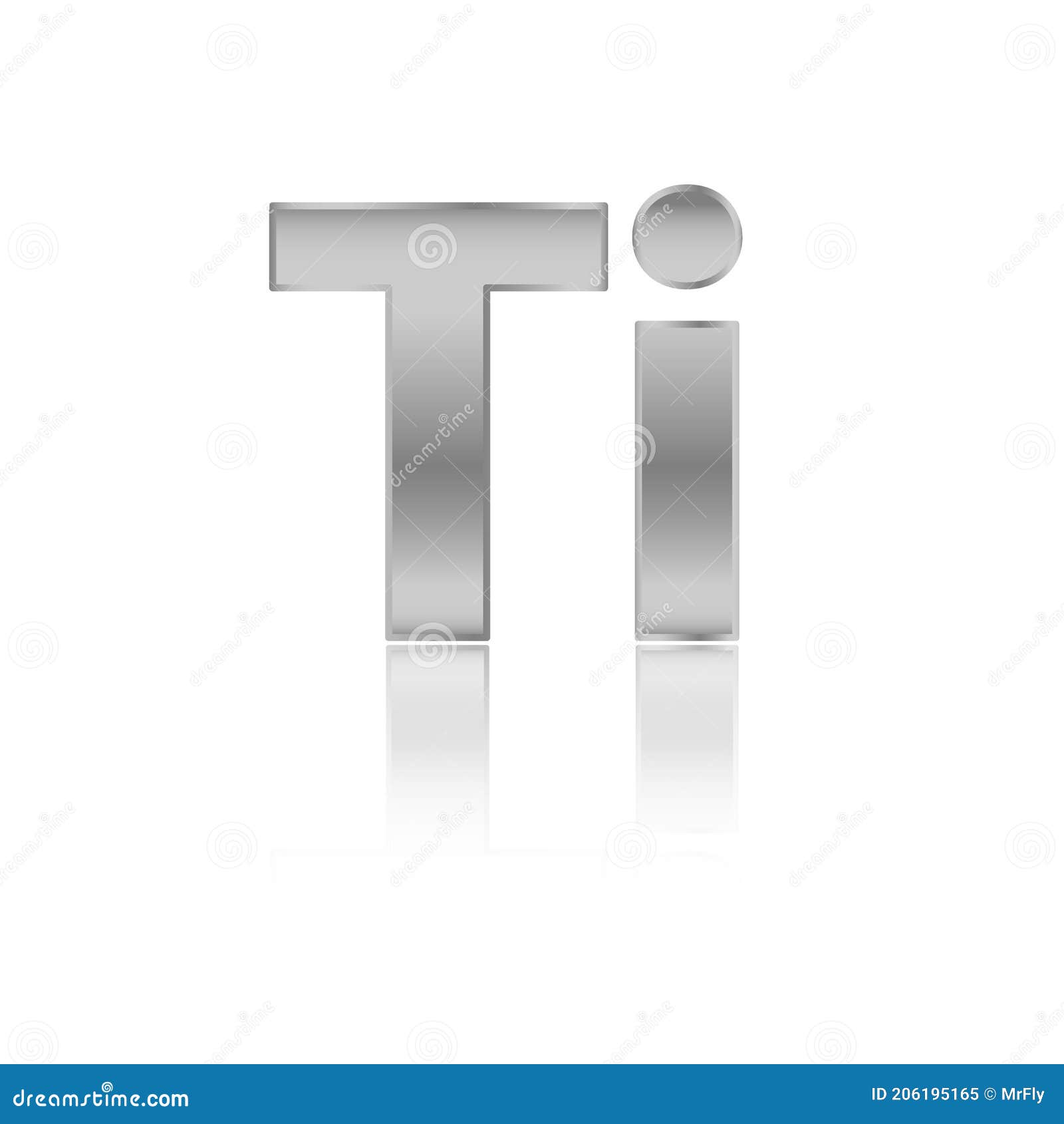 Ti - Titanium Symbol, Isolated, Vector Illustration Stock Vector ...