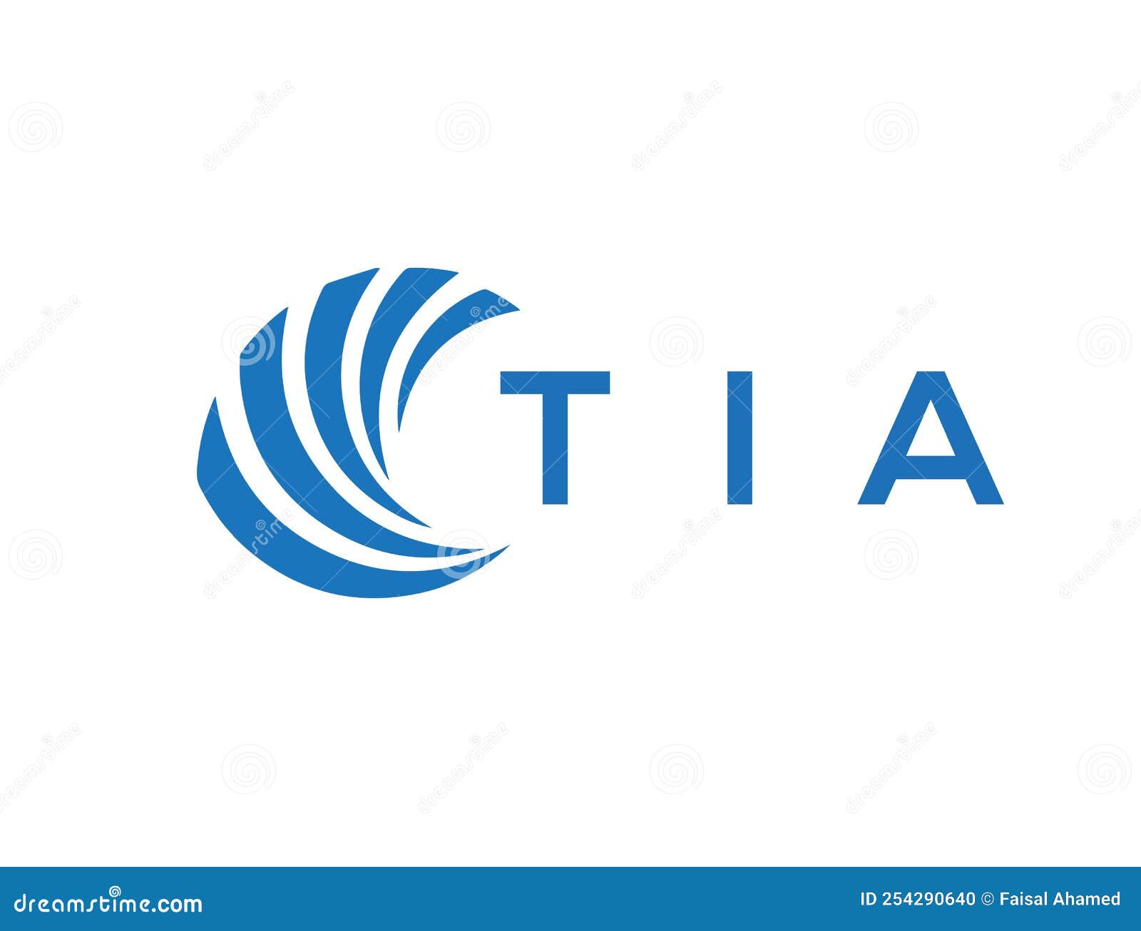 TIA Letter Logo Design on White Background. TIA Creative Circle Letter ...
