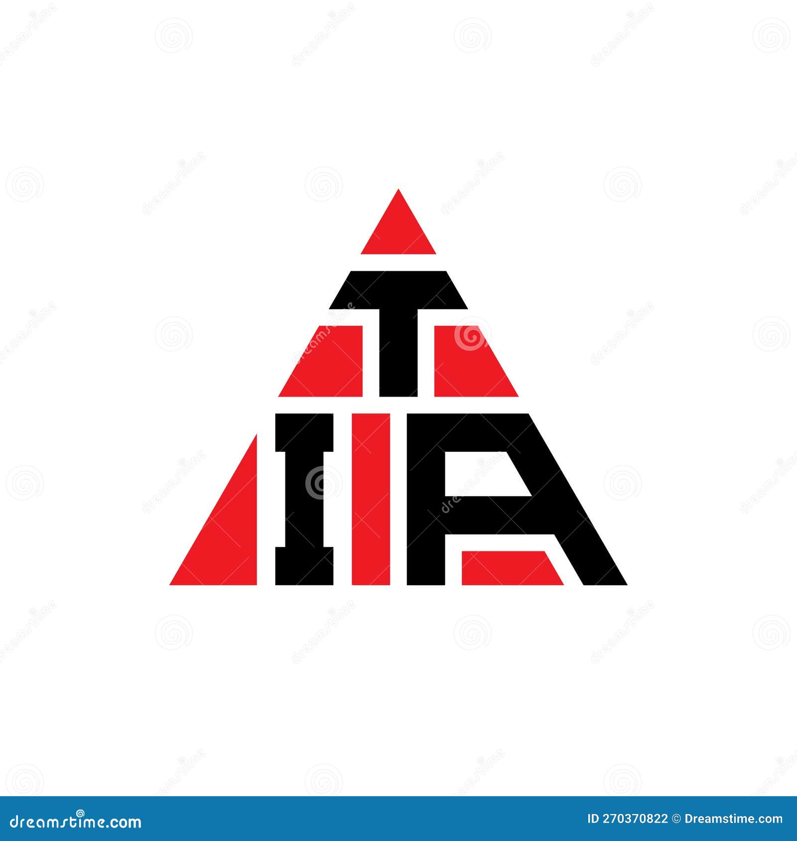 TIA Triangle Letter Logo Design With Triangle Shape. TIA Triangle Logo ...