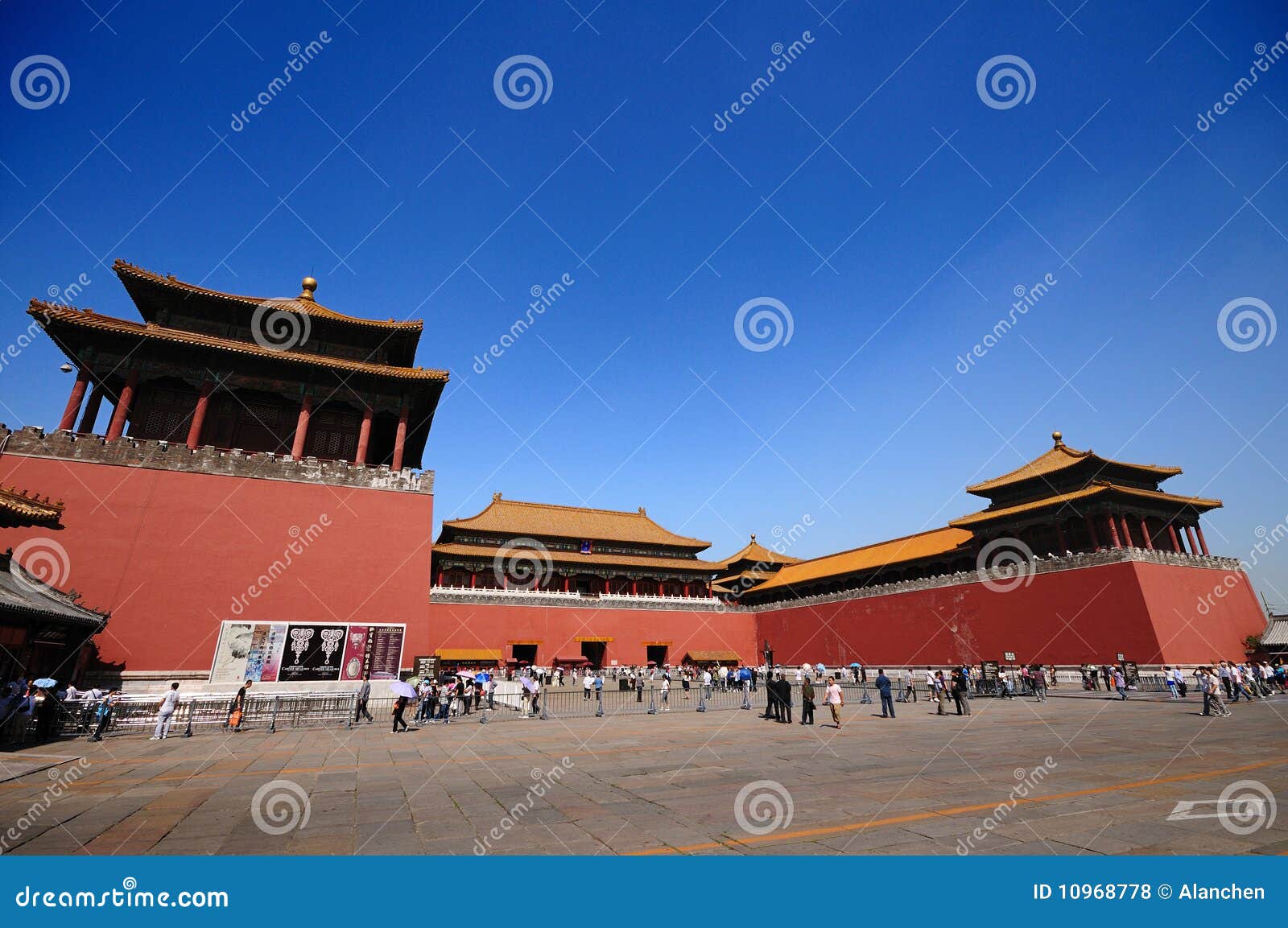 Tian an Men of Beijing editorial stock photo. Image of sixty - 10968778