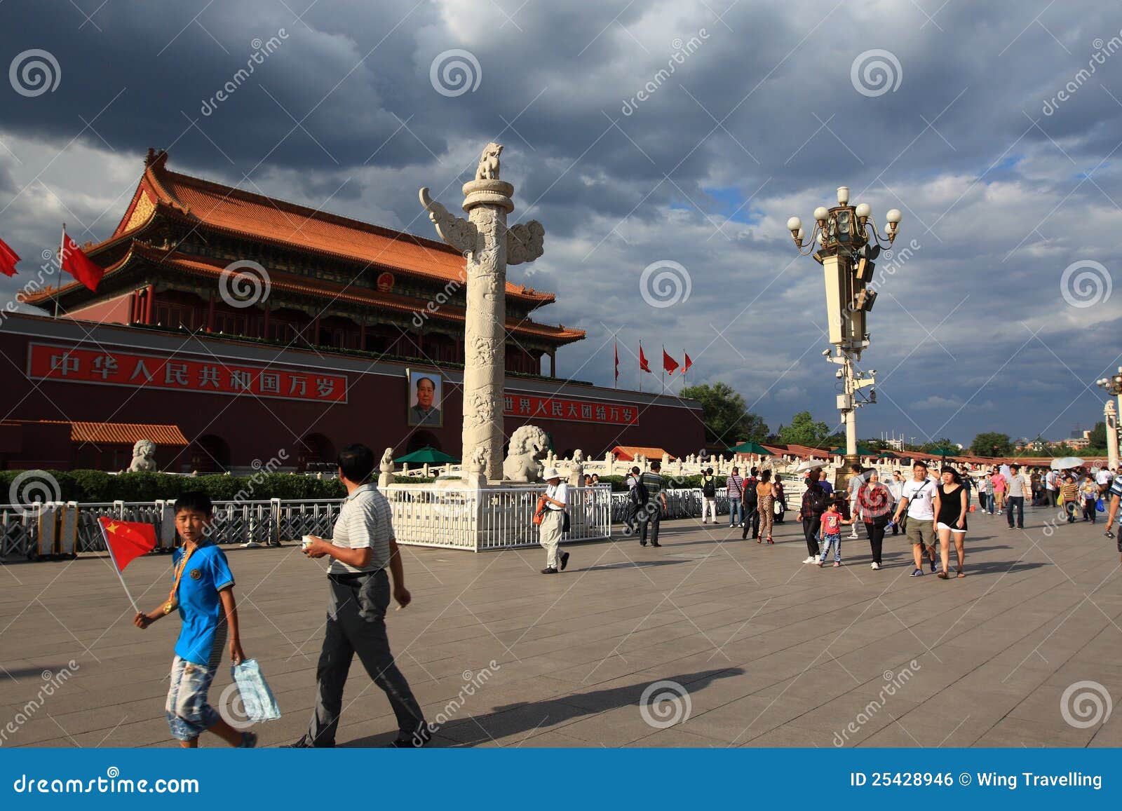 Tiananmen Square editorial photo. Image of beijing, architecture - 25428946