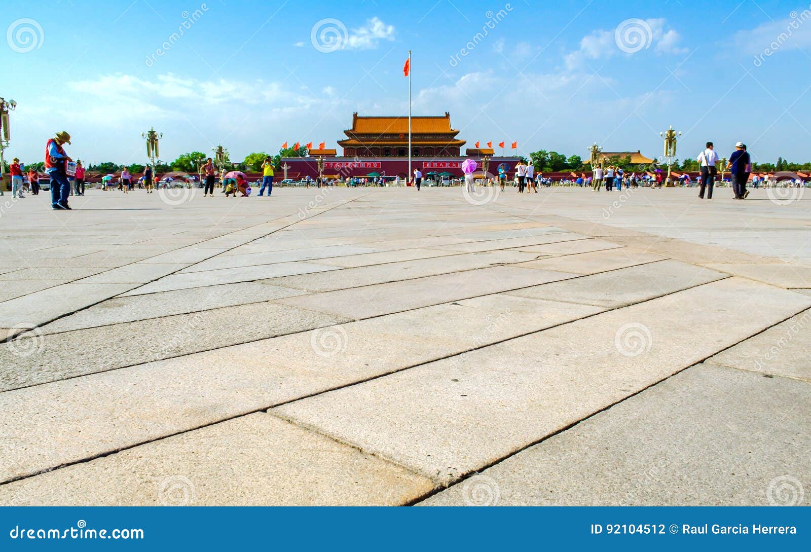 Tiananmen Square and Gate of Heavenly Peace in Beijing, China ...
