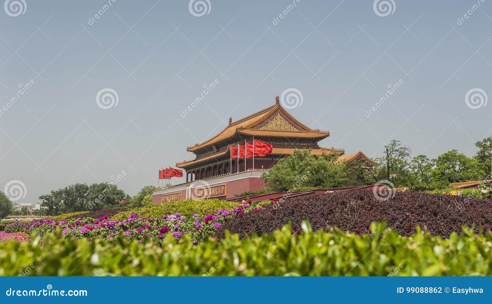 Tiananmen Square stock photo. Image of heavenly, ancient - 99088862