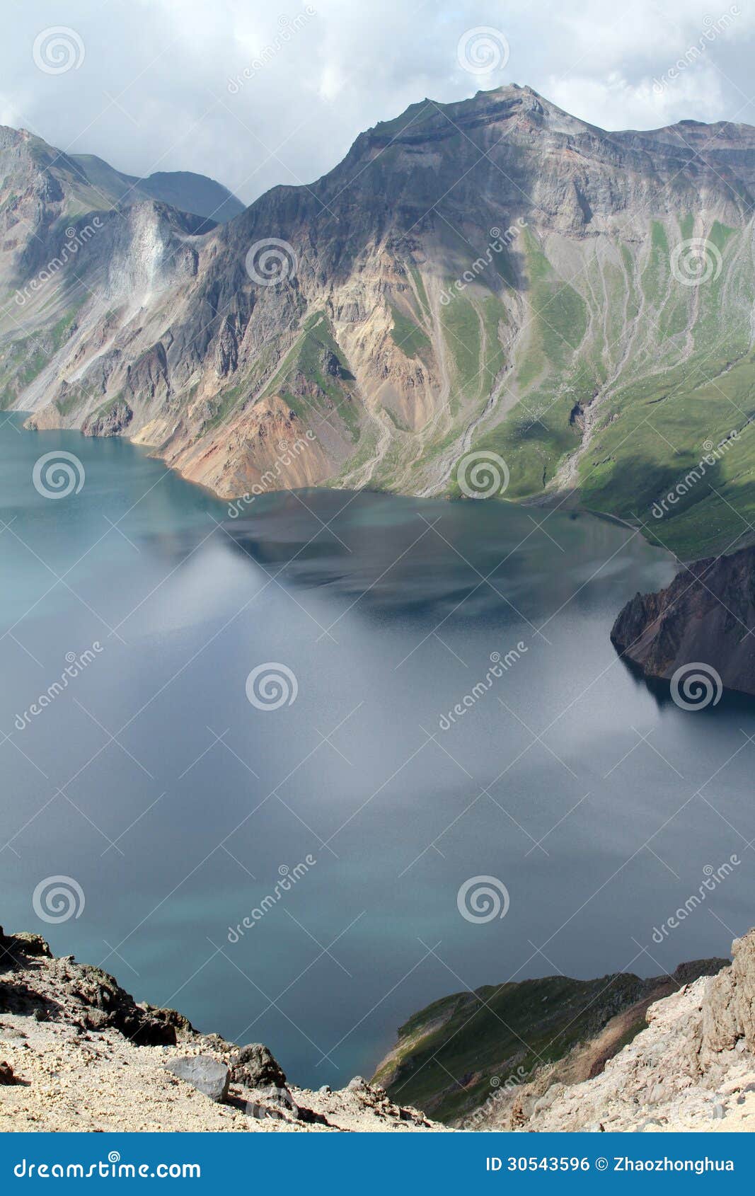 Tianchi Della Montagna Di Changbai Della Cina Fotografia Stock ...