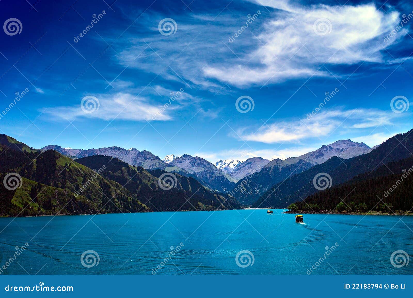 Tianchi Lake stock photo. Image of bogda, mountain, blue - 22183794