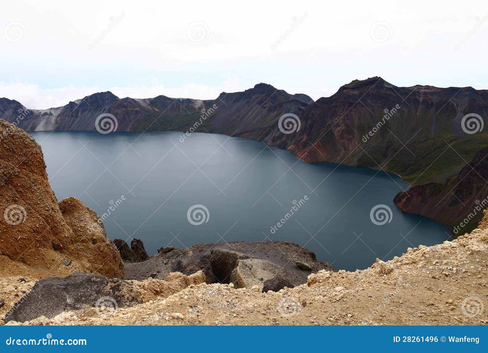 Tianchi Lake in Changbai Mountain Stock Photo - Image of lake, tianchi ...