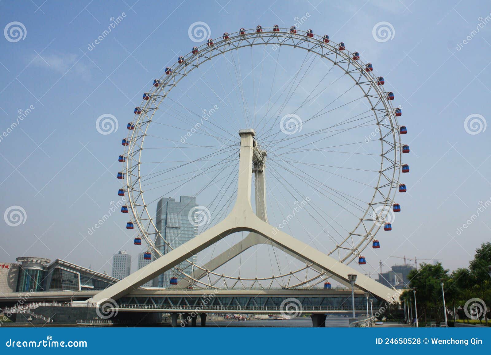Tianjin eye stock photo. Image of city, wheel, attractions - 24650528