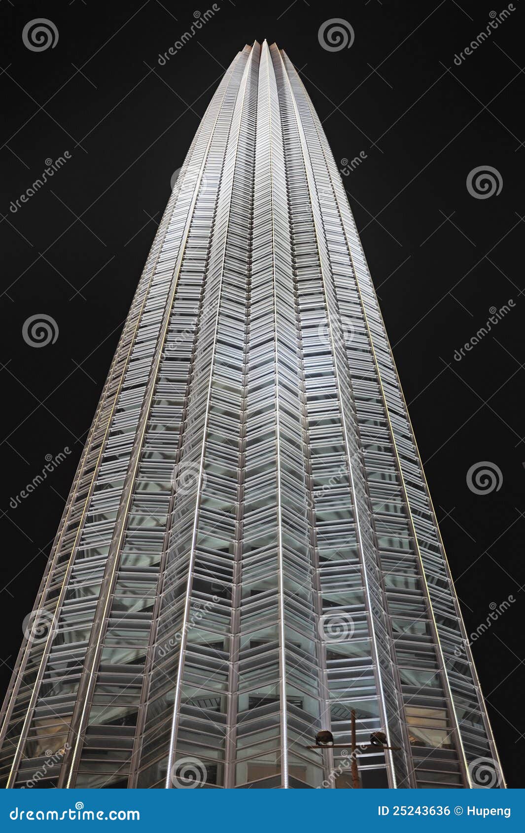 The Tianjin Tower at night editorial photo. Image of china - 25243636