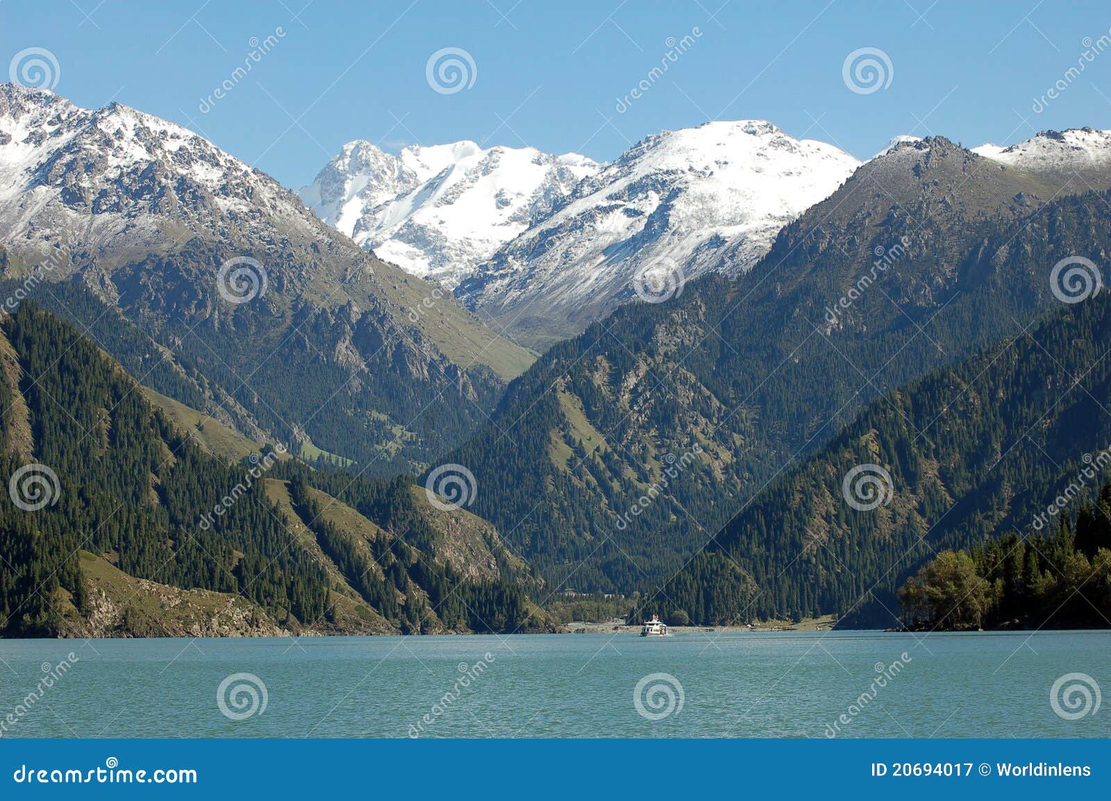 Tianshan stock image. Image of tianshan, heaven, lake - 20694017
