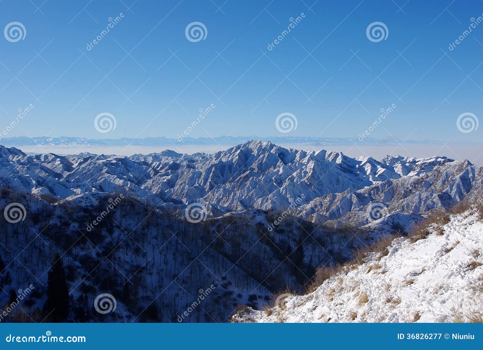 Tianshan snow stock image. Image of white, mist, snow - 36826277