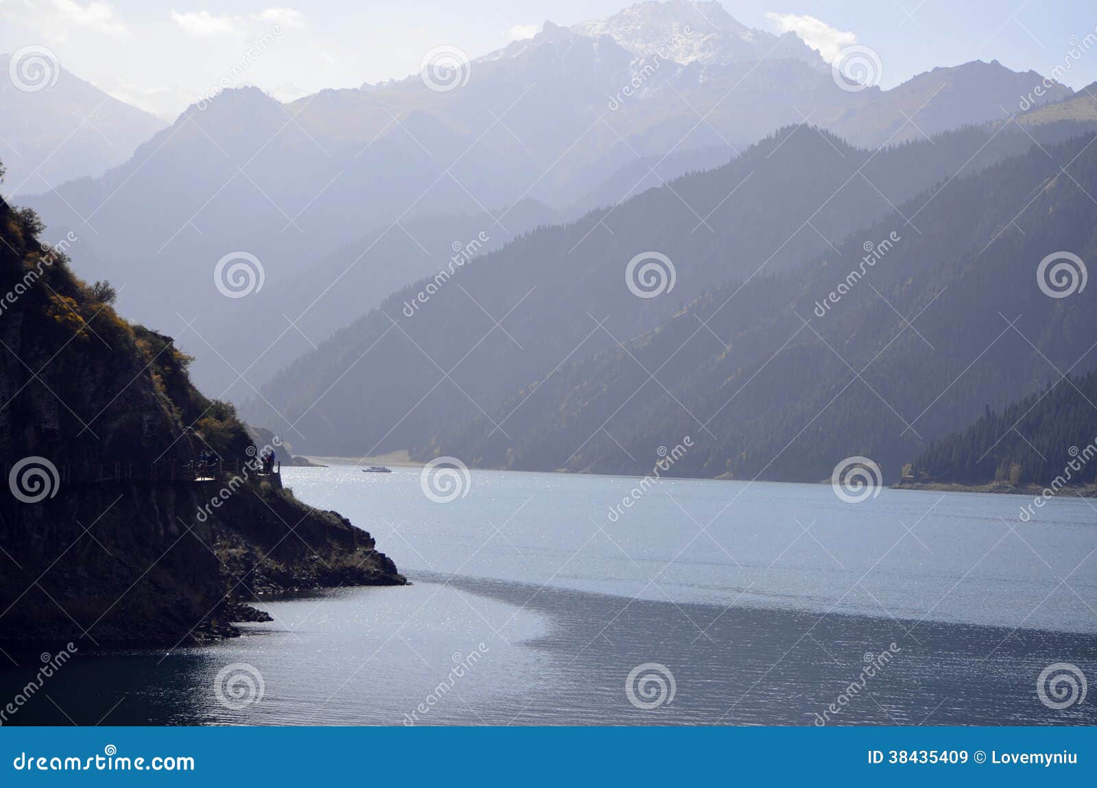 Tianshan Tianchi stock image. Image of lake, center, autonomous - 38435409