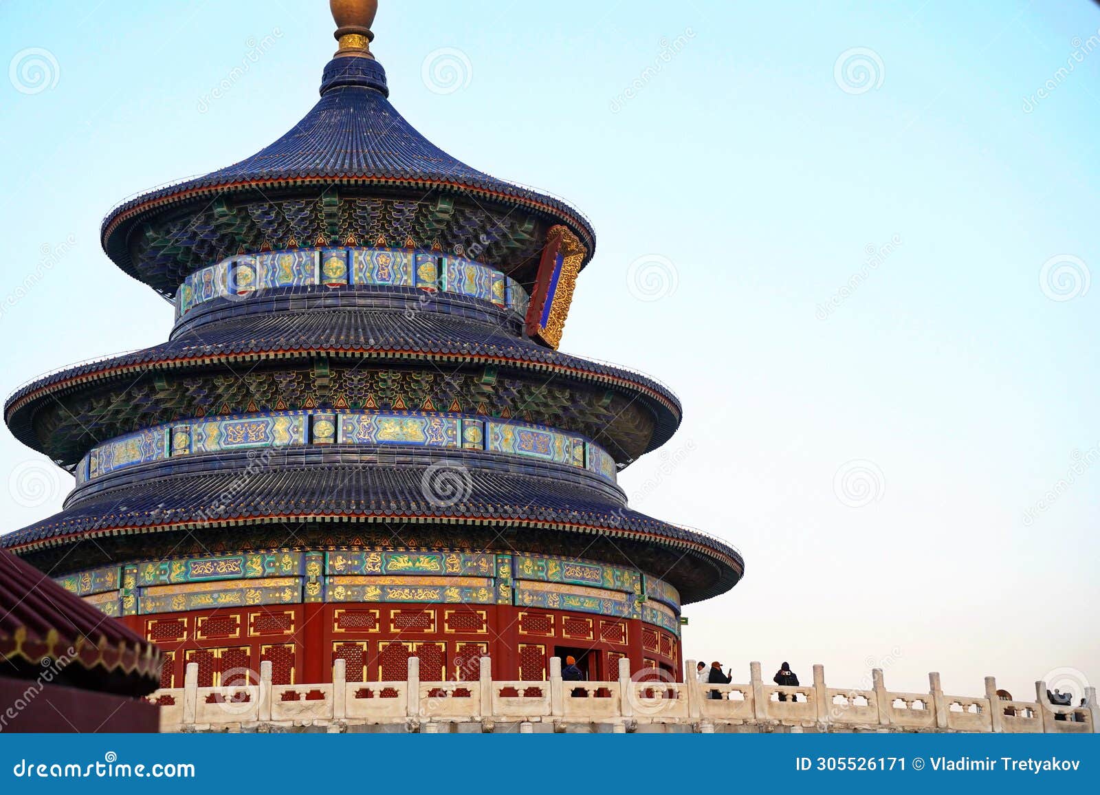 Tiantan Sky Temple in the Evening. a Traditional Chinese Complex Stock ...