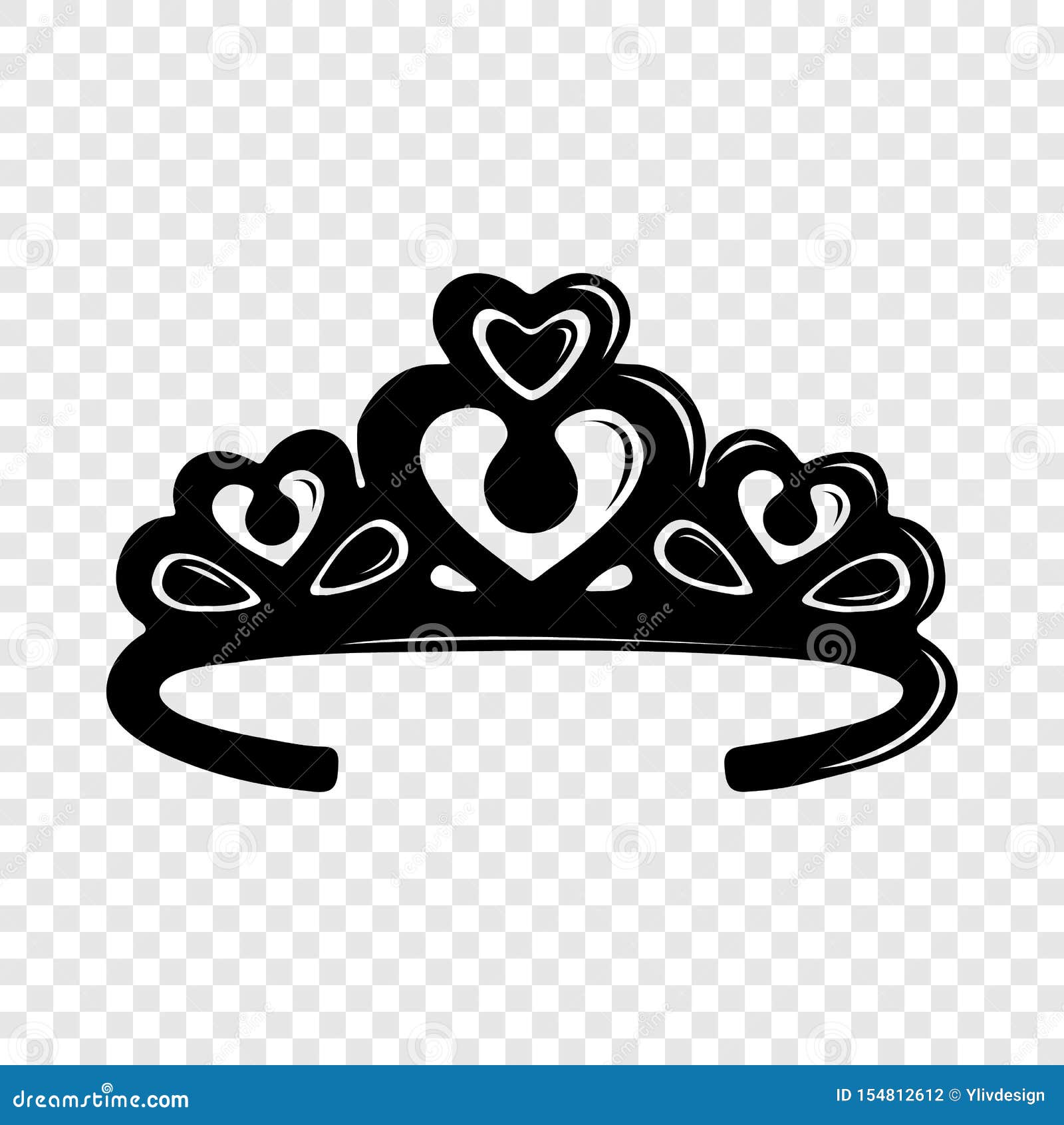 Tiara Crown Icon, Simple Black Style Stock Vector - Illustration of ...