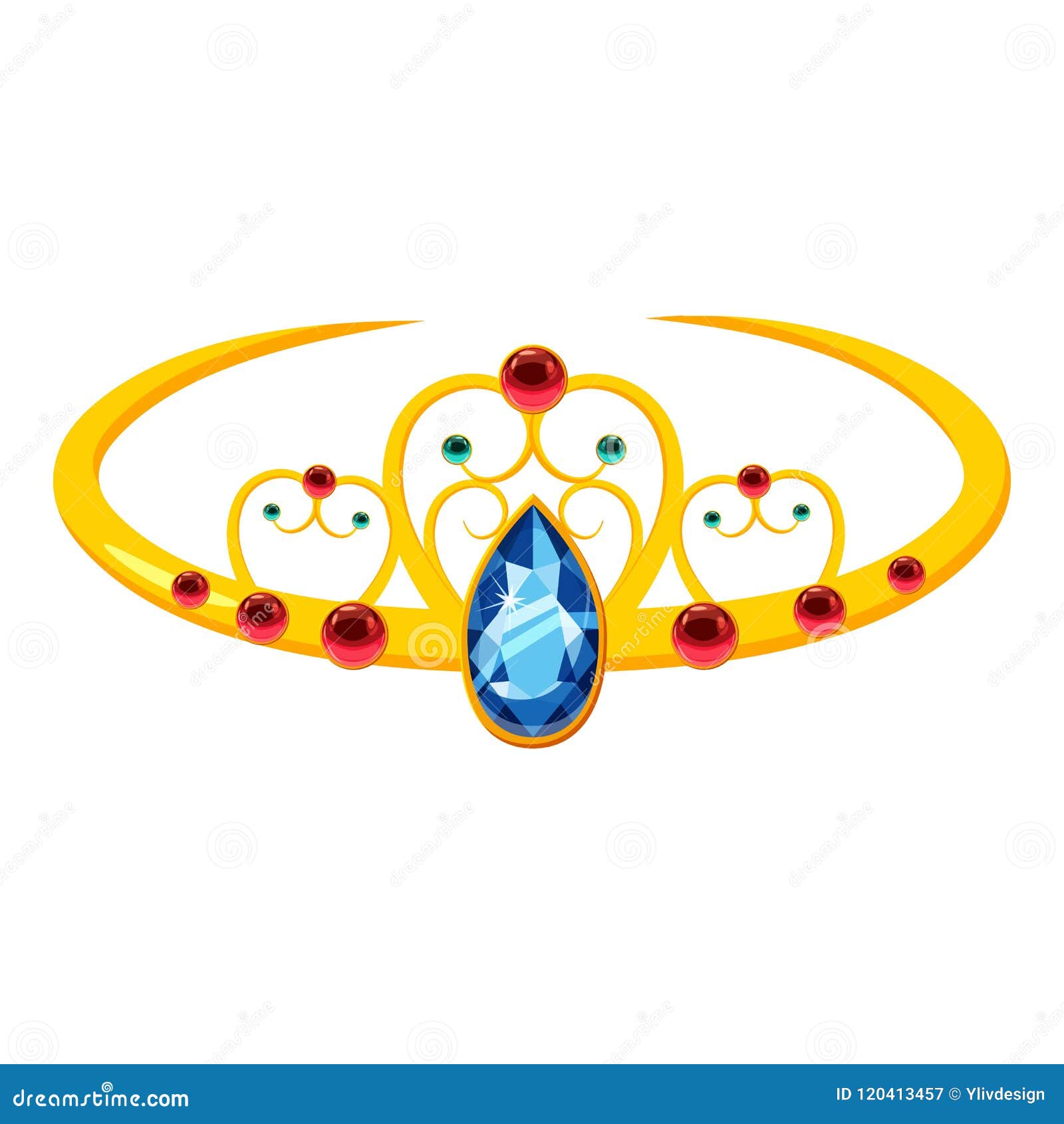 Tiara icon, cartoon style stock vector. Illustration of coronation ...