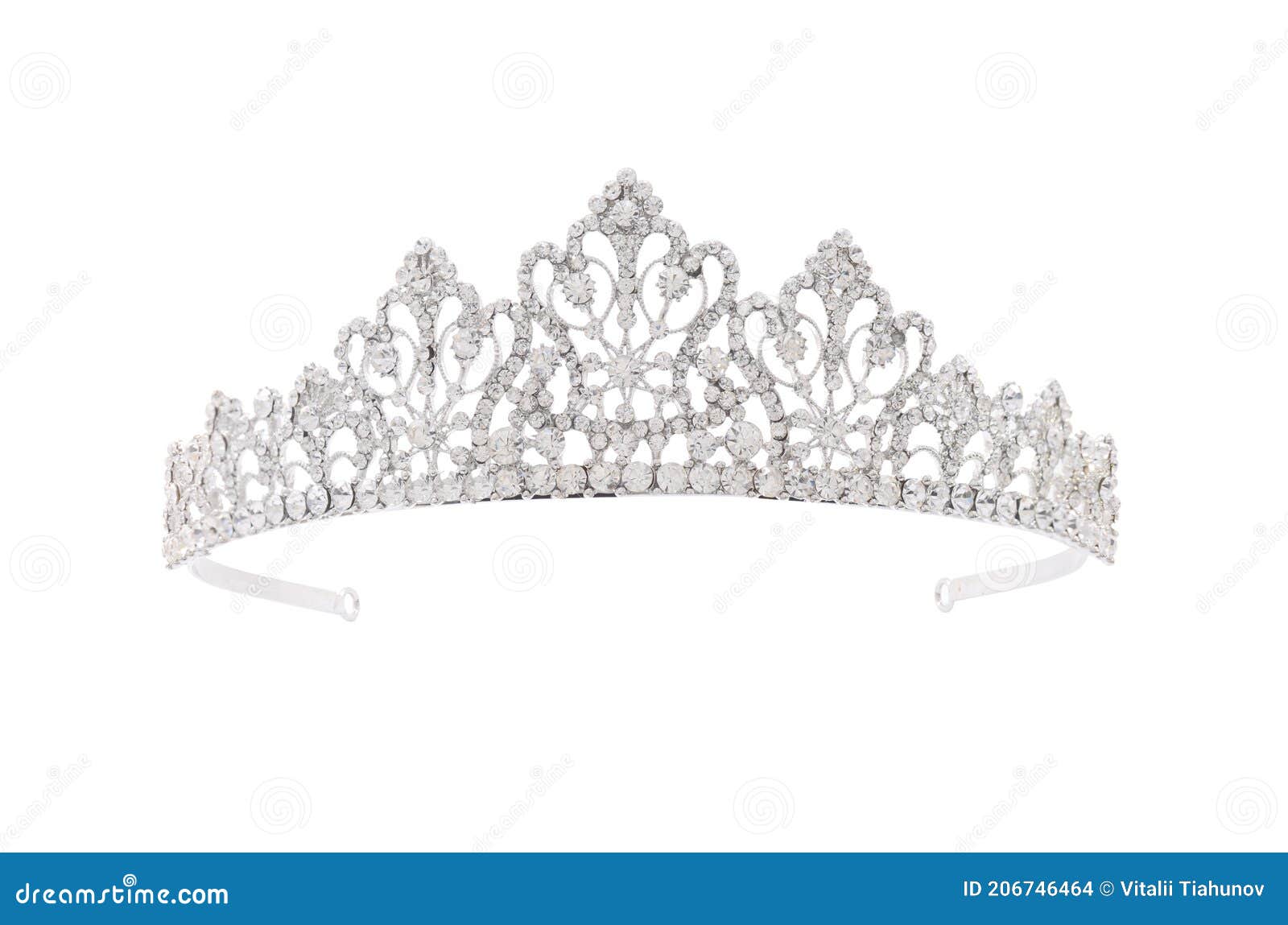 Tiara on a White Background Stock Photo - Image of fashion, diamond ...
