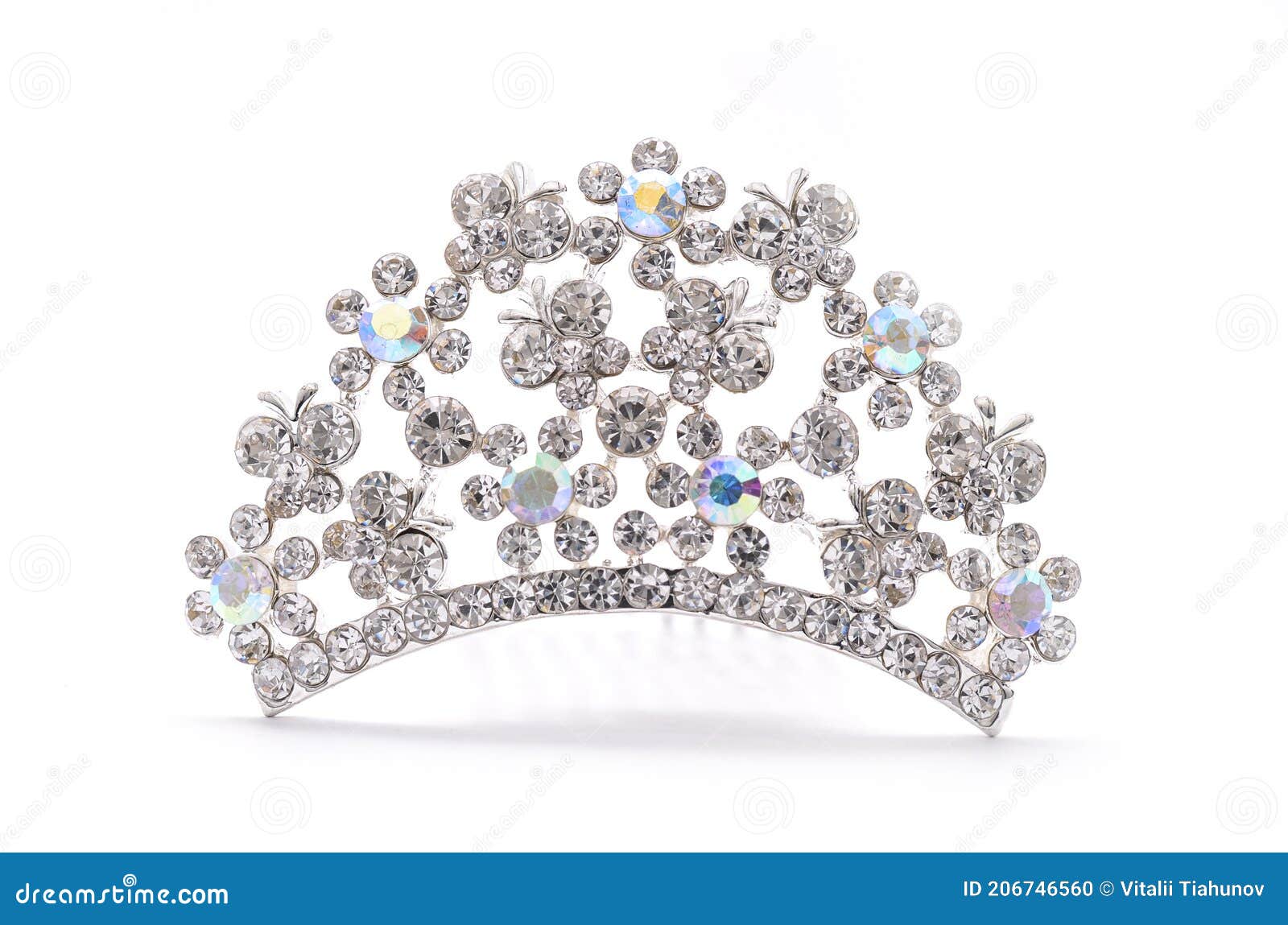 Tiara on a White Background Stock Photo - Image of fashion, background ...