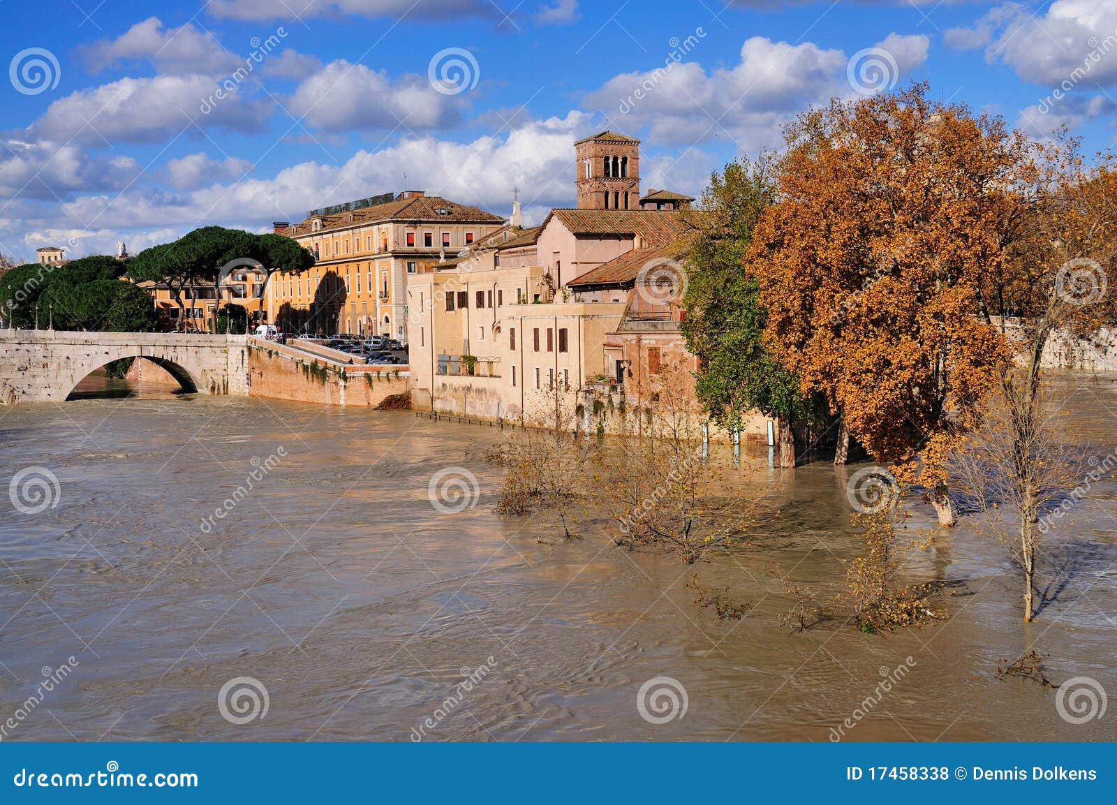 Tiber Island, Rome stock photo. Image of tiberina, high - 17458338