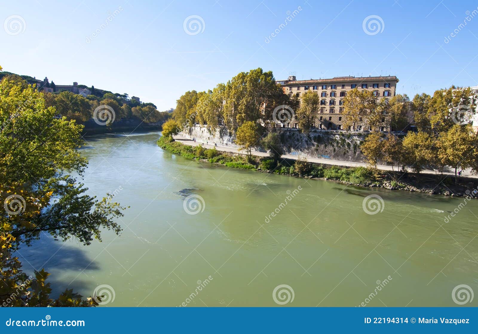 Tiber River, Rome stock photo. Image of architecture - 22194314