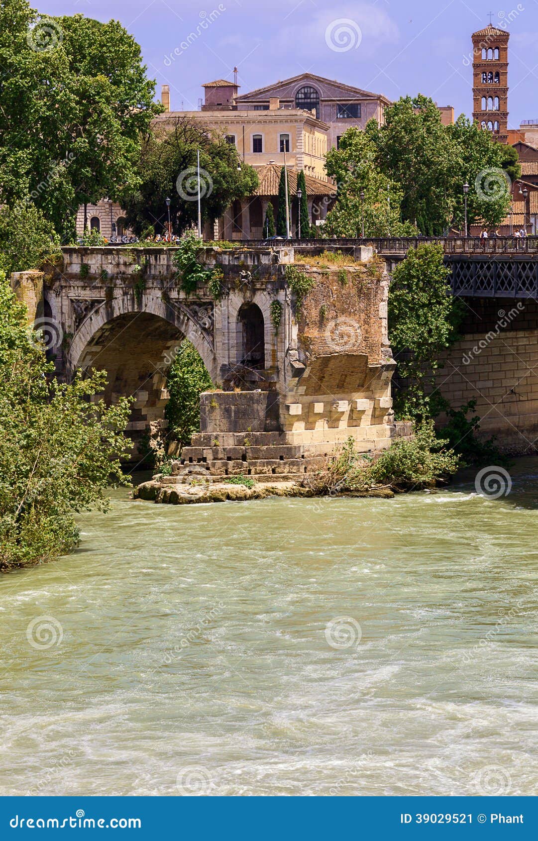 Tiberina Island. Rome. Italy Stock Image - Image of italian, famous ...