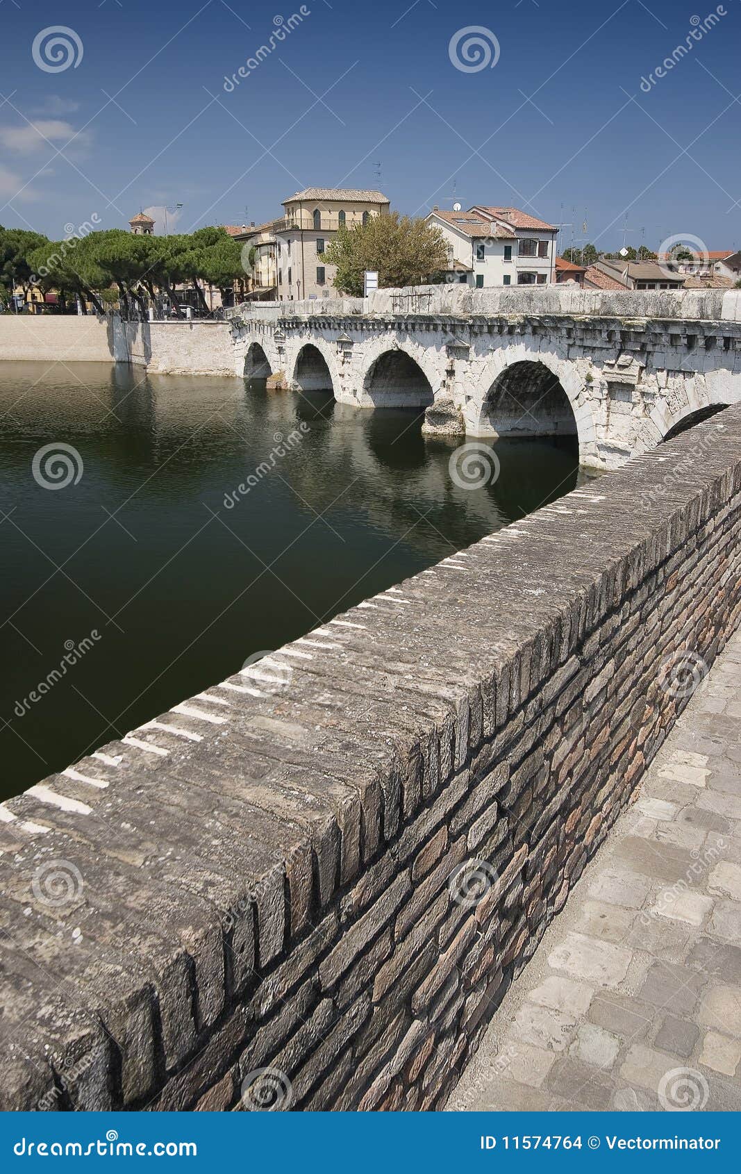 The Tiberius Bridge stock photo. Image of tiberius, roman - 11574764