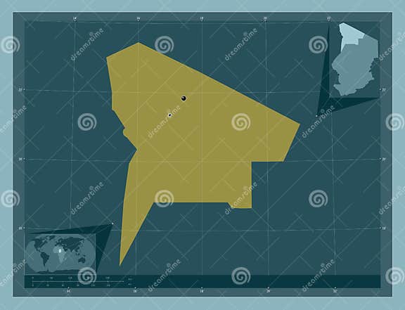 Tibesti Chad Solid Major Cities Stock Illustration Illustration Of