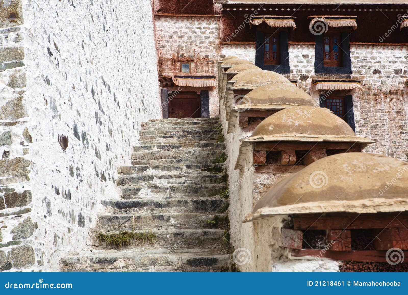 Tibet: Building in Potala Palace Stock Image - Image of indigenous ...