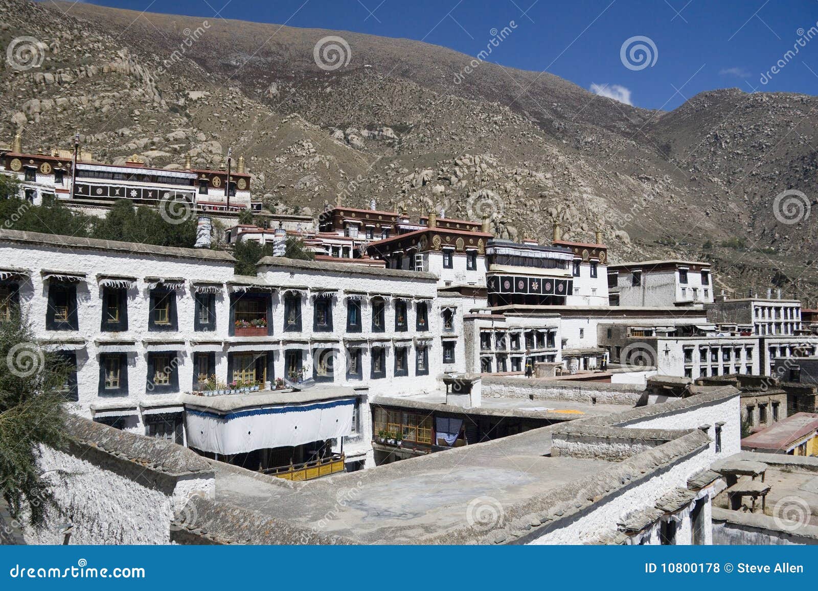 Drepung Monastery Just 8 Km Away From Lhasa, Tibet, Asia, White And Red ...