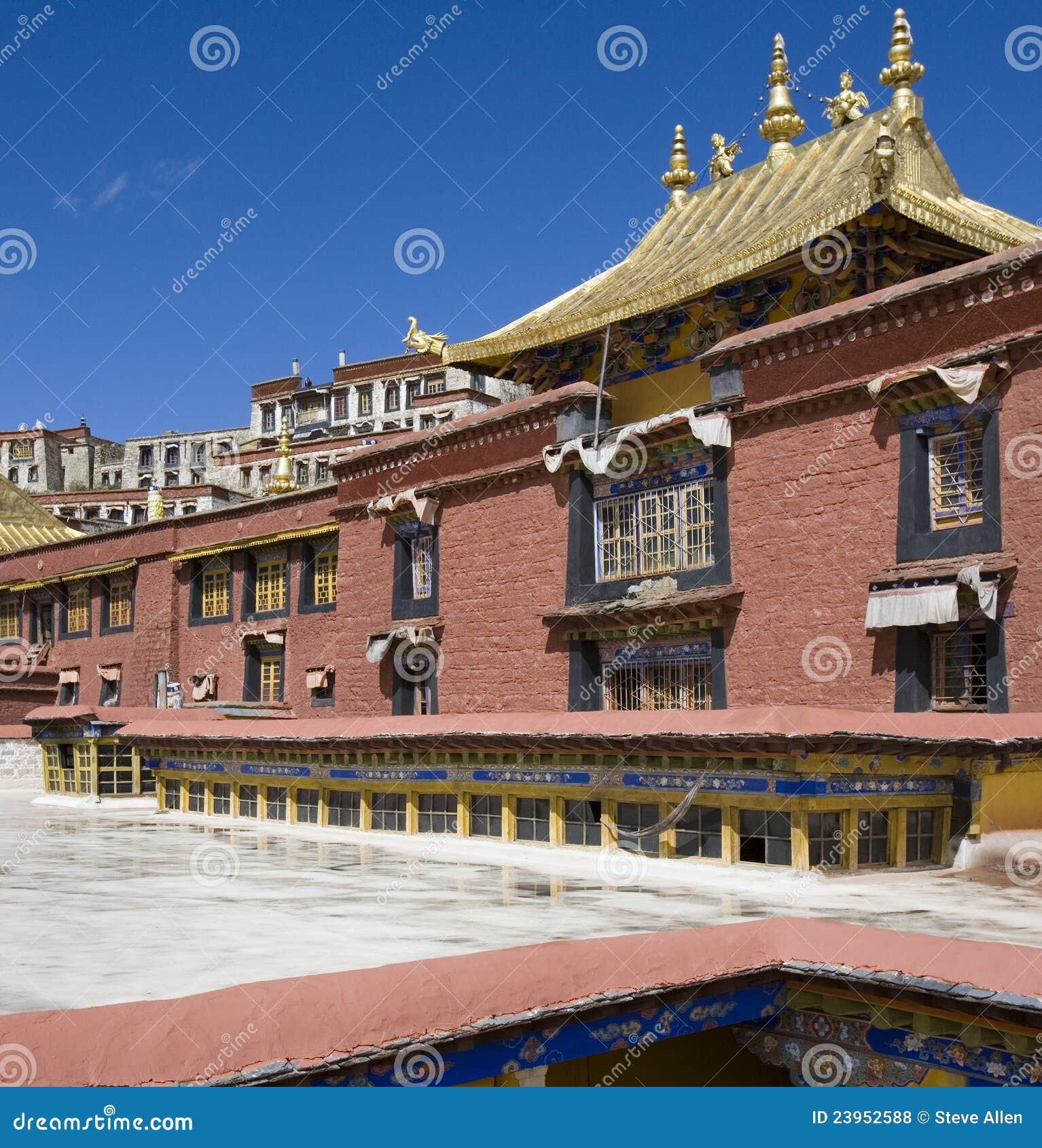 Tibet - Ganden Buddhist Monastery Stock Photo - Image of asia ...