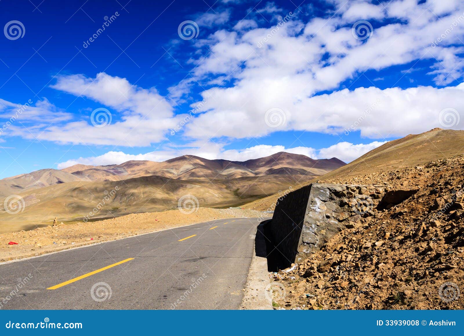 Tibet highway stock photo. Image of freedom, forward - 33939008