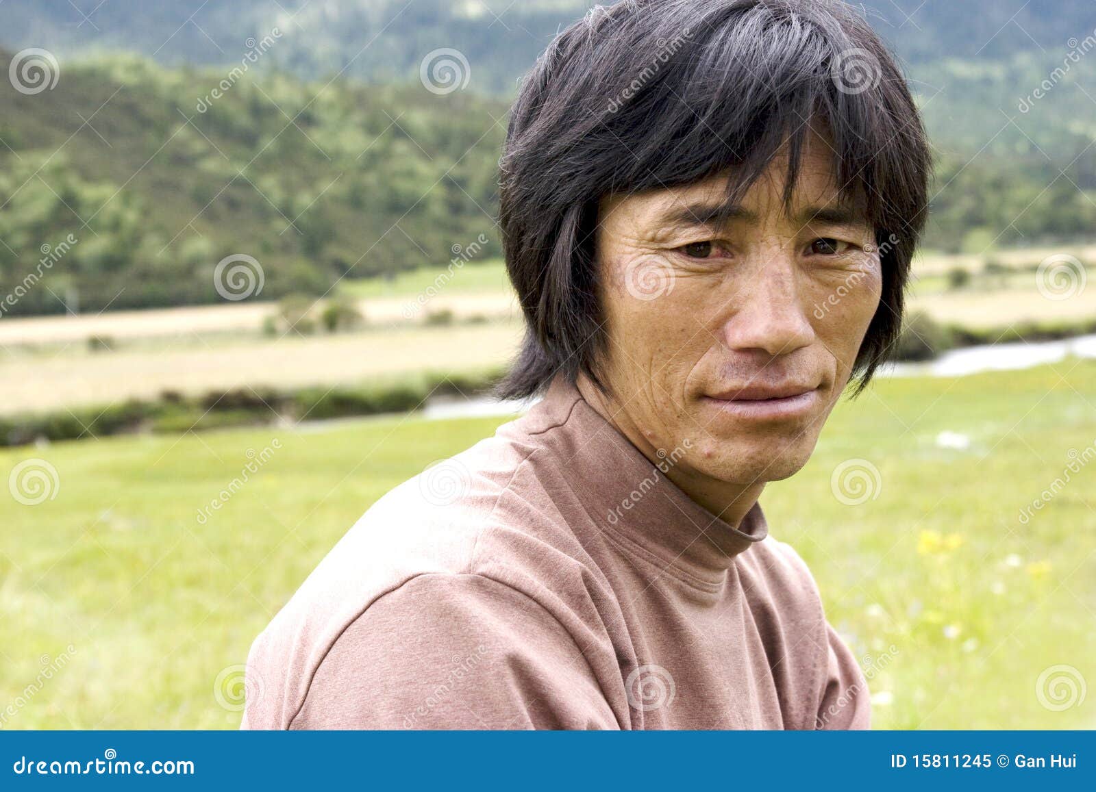 Tibet man editorial image. Image of lama, asian, mountain - 15811245