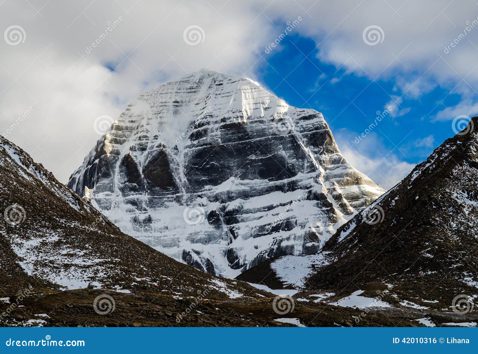 Tibet. Mount Kailash stock photo. Image of mountain, mount - 42010316